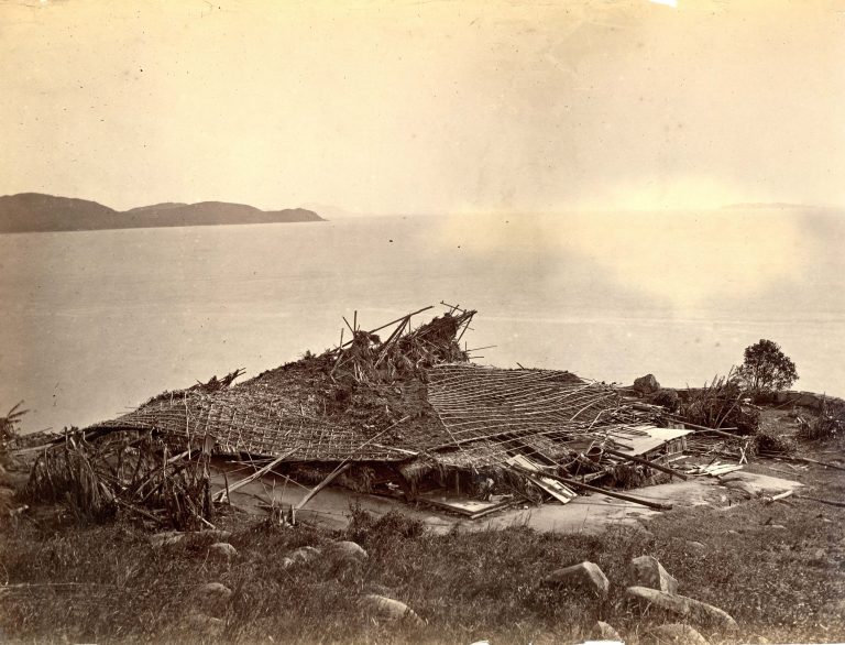 [Photo.22/(004)] Destroyed building after typhoon - Royal Asiatic ...