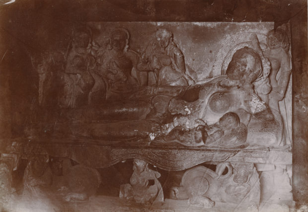 [Photo.35/(034)] Pathari, Central India. Image in shrine of the old ...